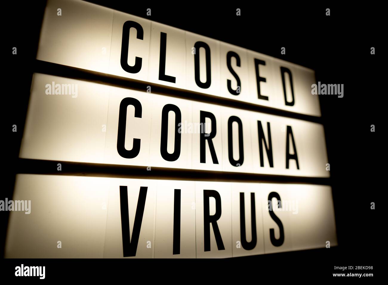 Shop, company, shopping centre closed due to COVID-19 or Coronavirus ...