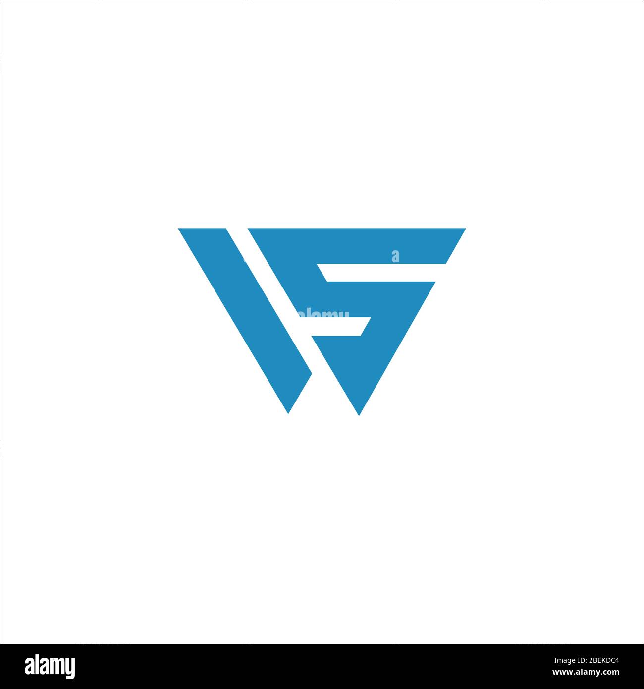 Initial letter ws logo or sw logo vector design template Stock Vector ...