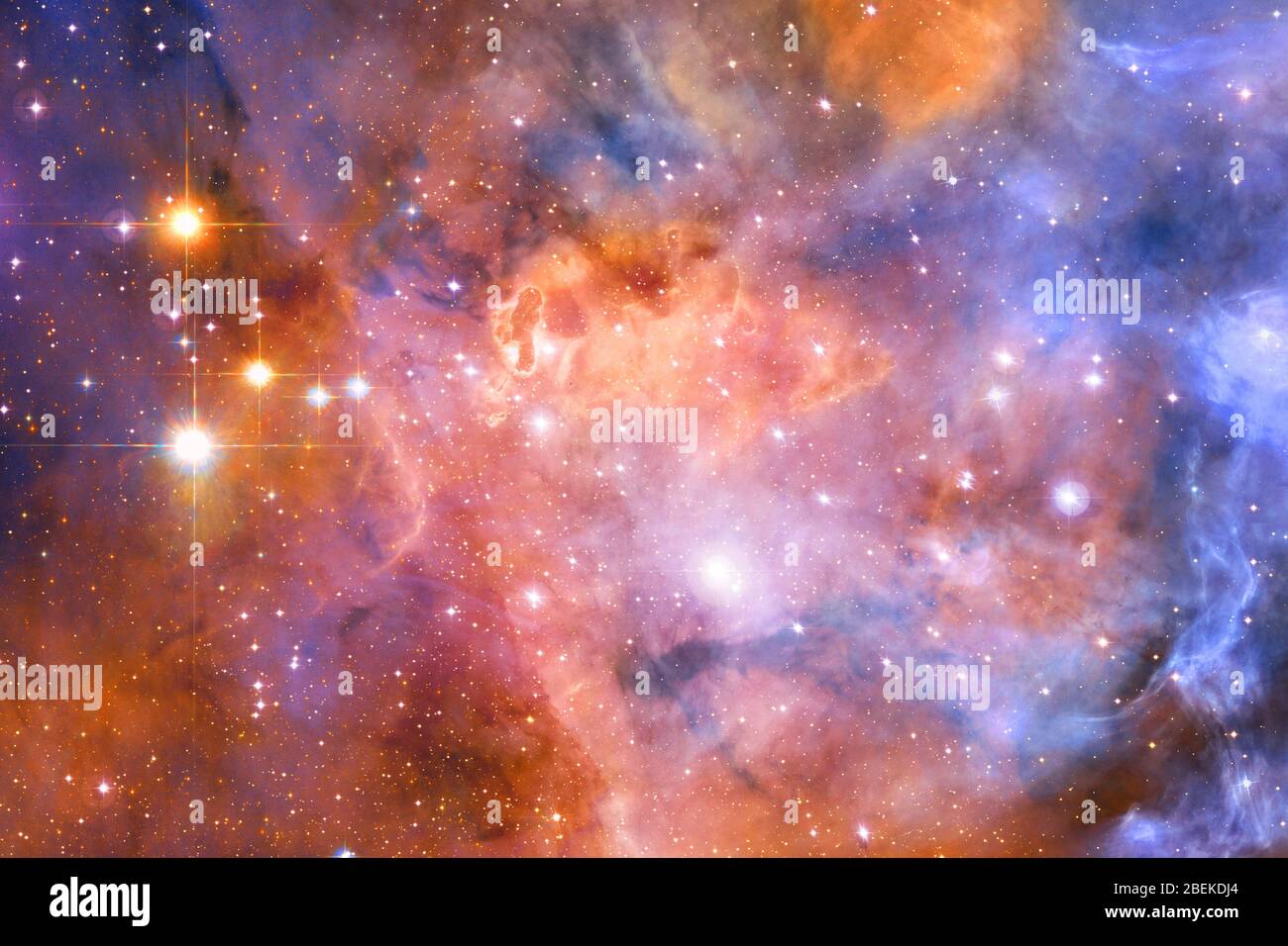 Infinite space with nebulae and stars. Elements of this image furnished ...