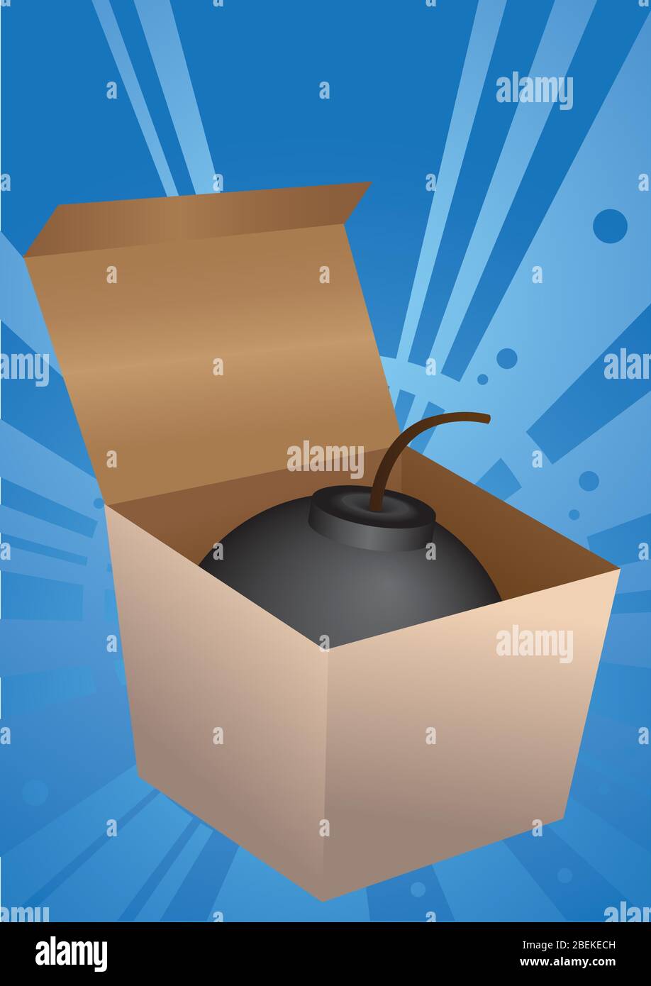 Vector illustration. Explosives in a box Stock Vector Image & Art - Alamy
