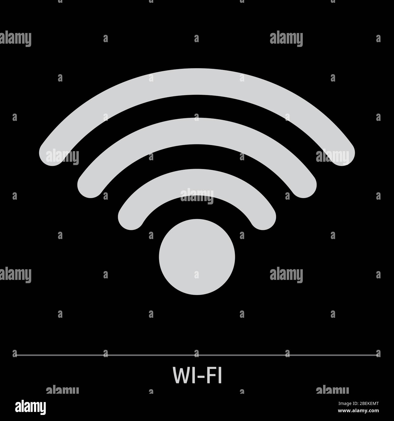 Wi-fi icon illustration Stock Vector Image & Art - Alamy
