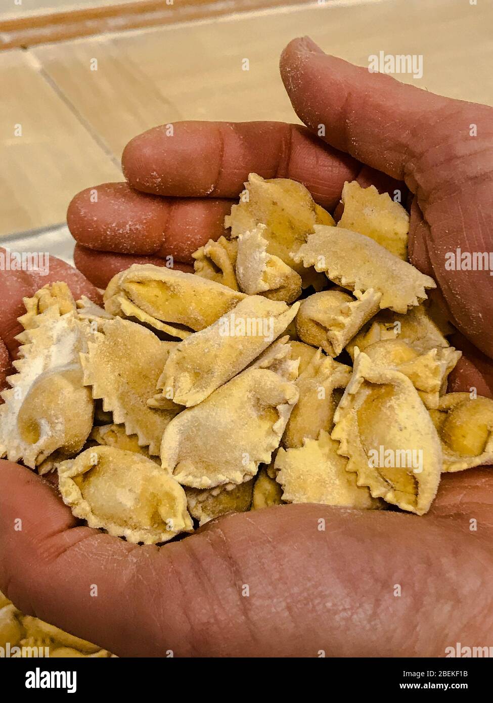 Agnolotti: pasta of the Langhe, Piedmont - Italy Stock Photo - Alamy