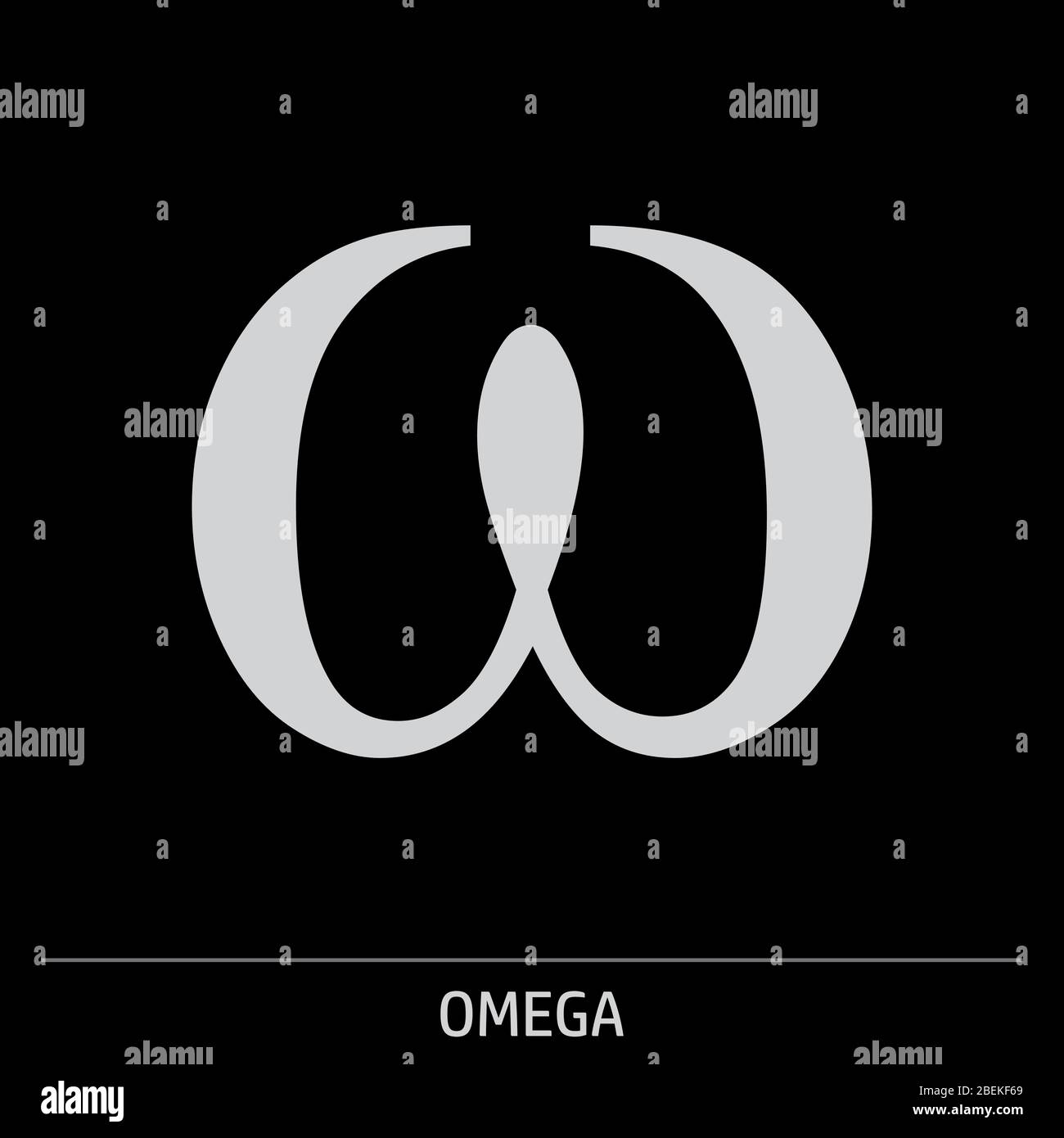 Omega icon illustration Stock Vector Image & Art - Alamy