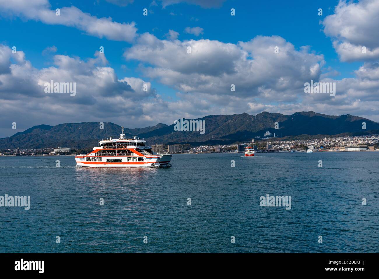Miyajima Ferry, route between Miyajimaguchi, Hatsukaichi, Hiroshima and ...
