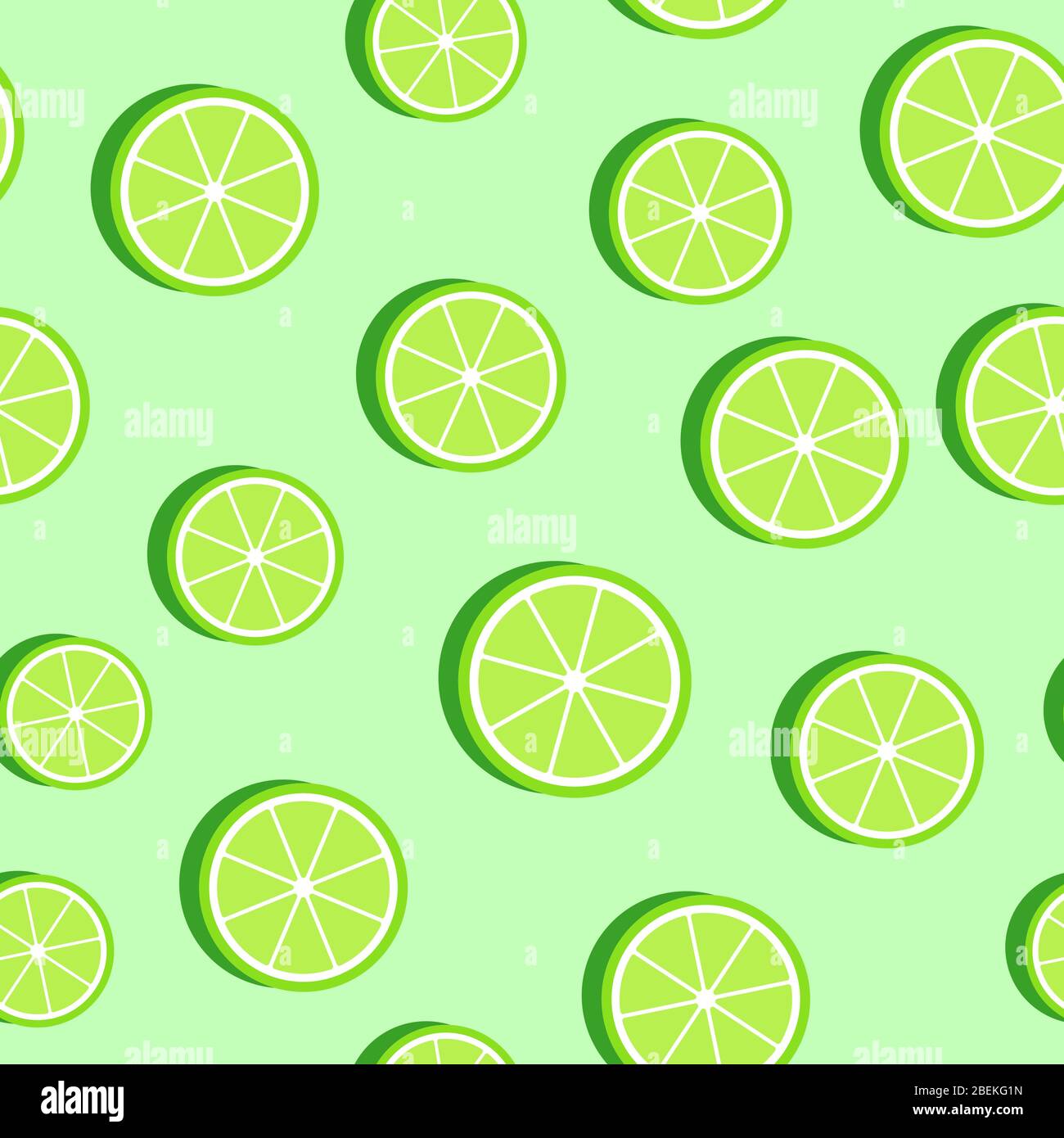 Seamless pattern with lime slices. Summer fruit background. Vector ...