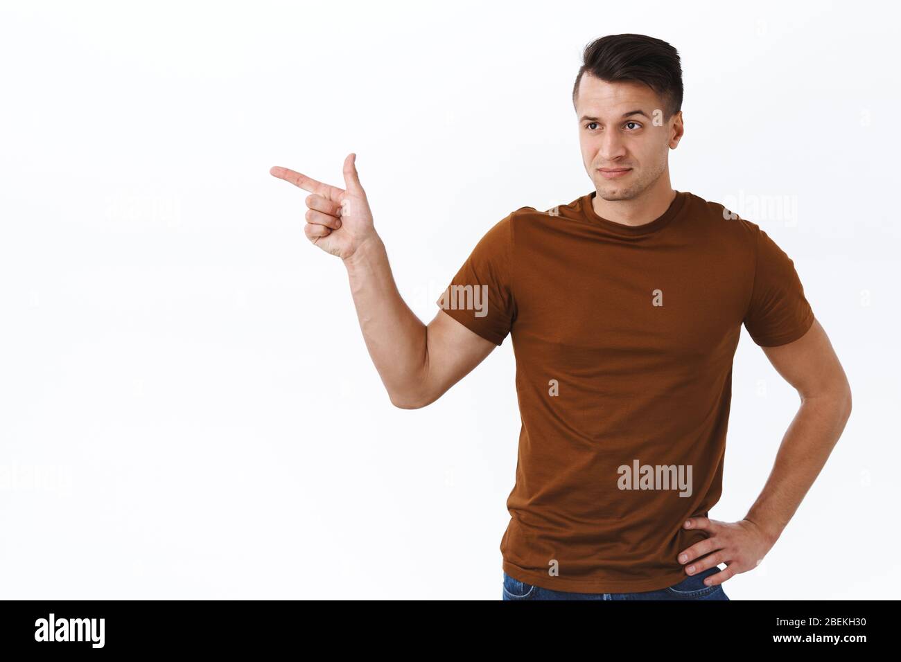 Finger pointing left hi-res stock photography and images - Alamy