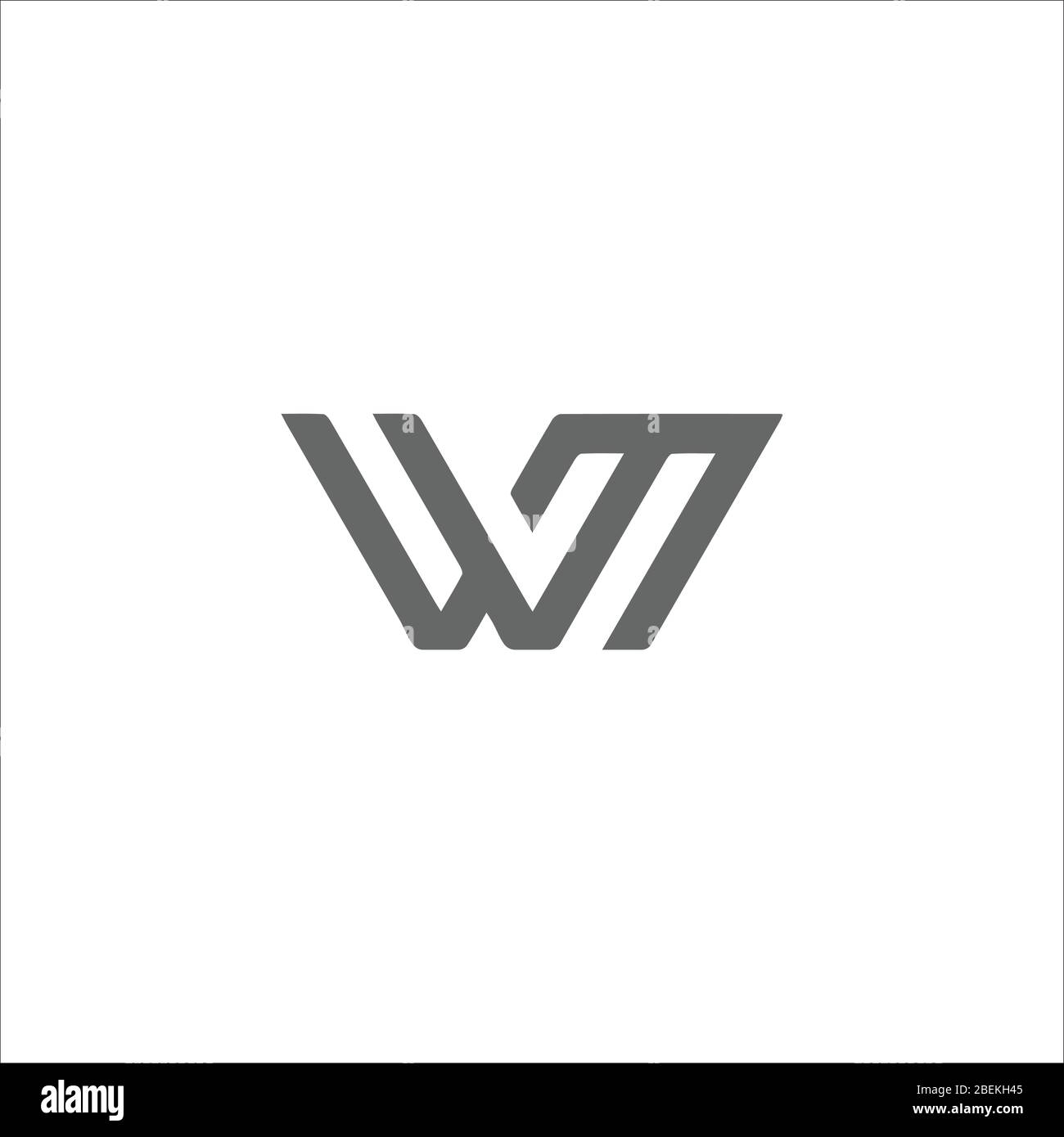 Initial letter wm logo or mw logo vector design template Stock Vector ...