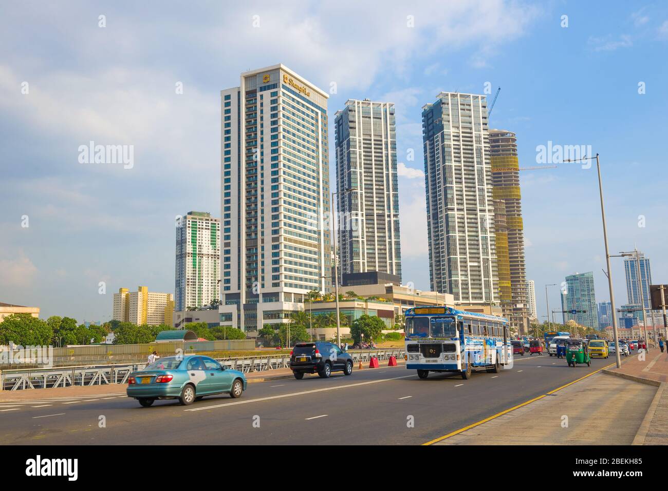 COLOMBO, SRI LANKA - FEBRUARY 21, 2020: View of modern high-rise ...