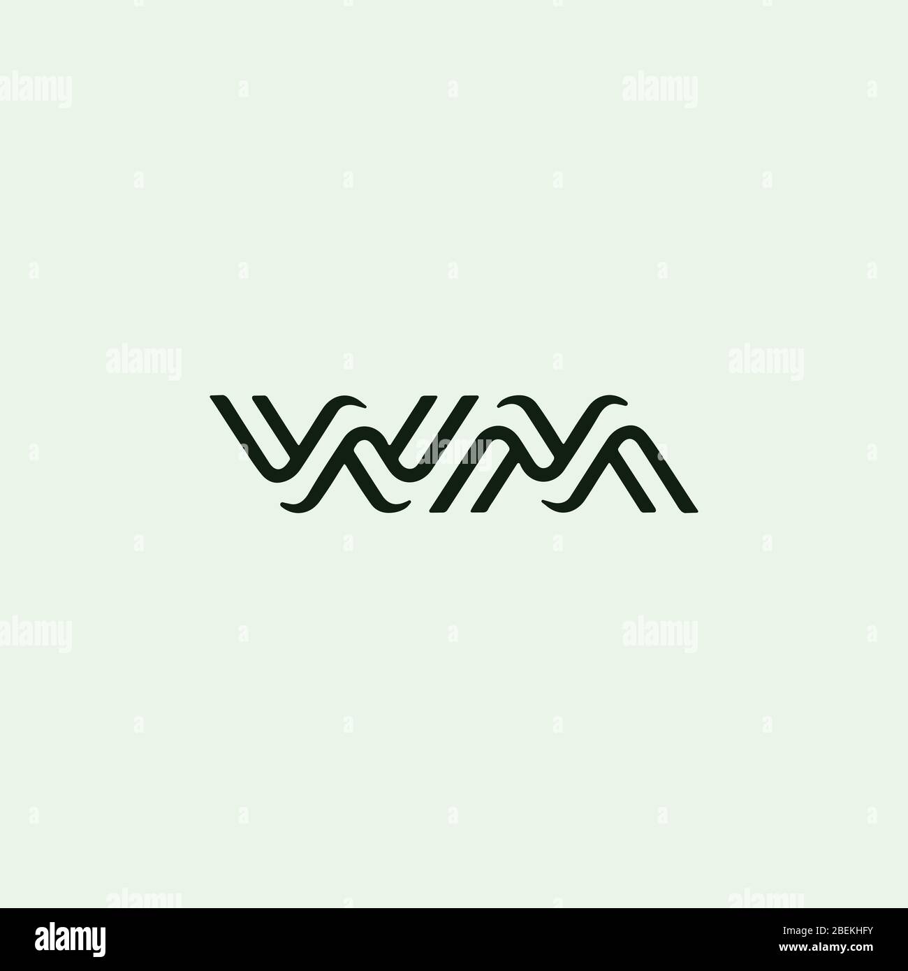 Initial letter wm logo or mw logo vector design template Stock Vector ...