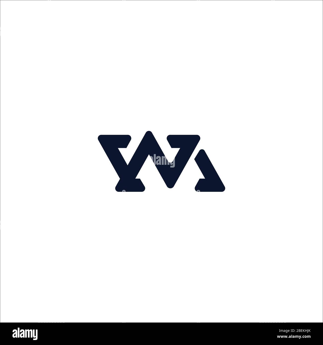 Initial letter wm logo or mw logo vector design template Stock Vector ...