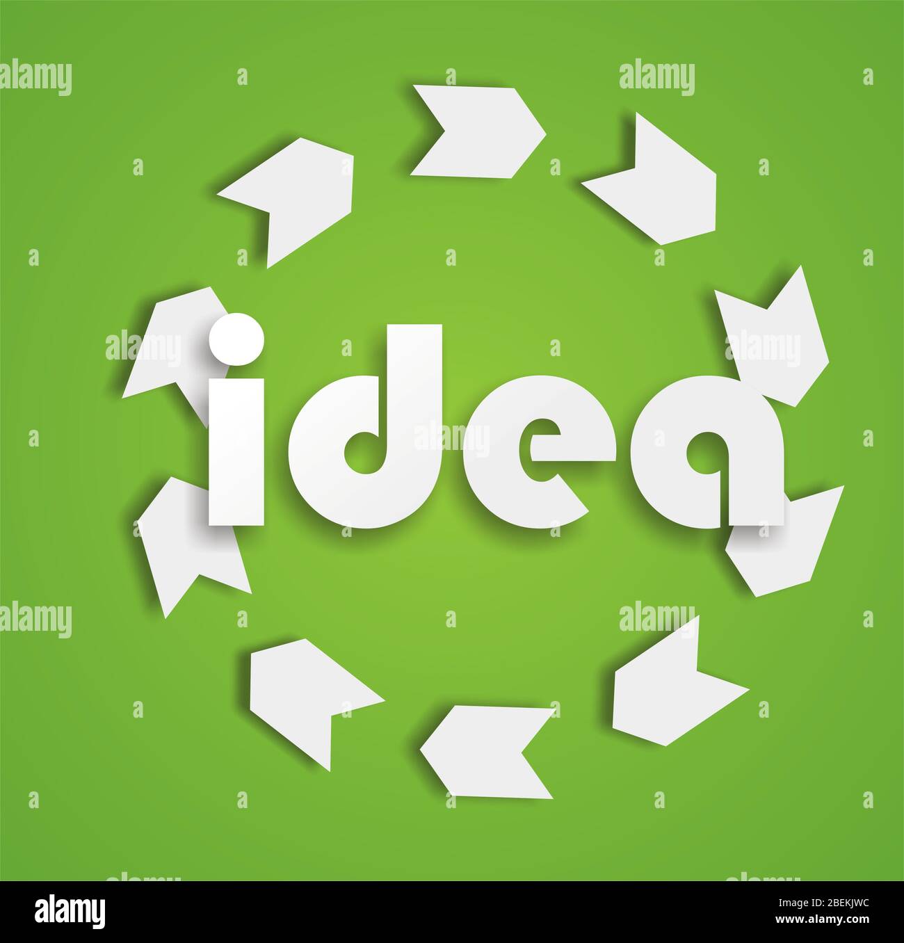arrows with idea Stock Photo - Alamy