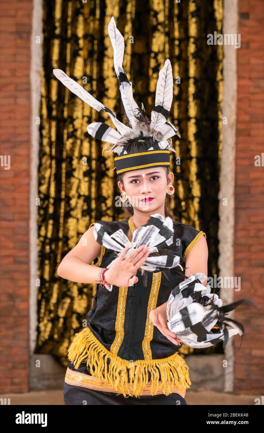 Vertical portrait of a female dancer in Bali, Indonesia Stock Photo - Alamy