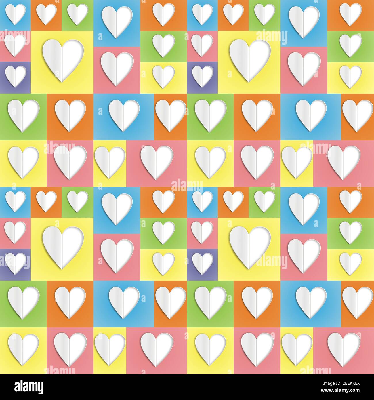 paper heart background Stock Photo - Alamy