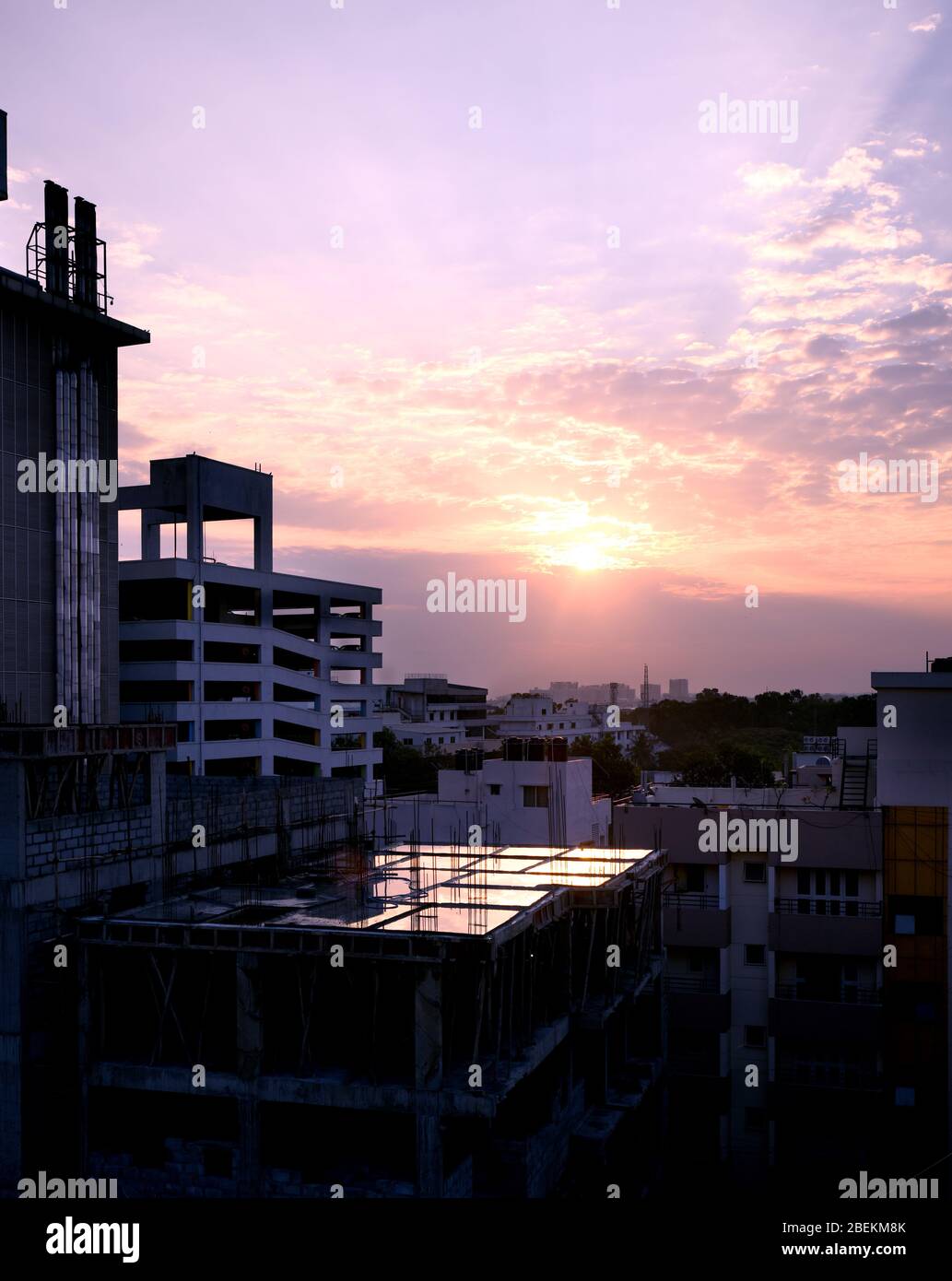 City scape of bengaluru on sky background Stock Photo - Alamy