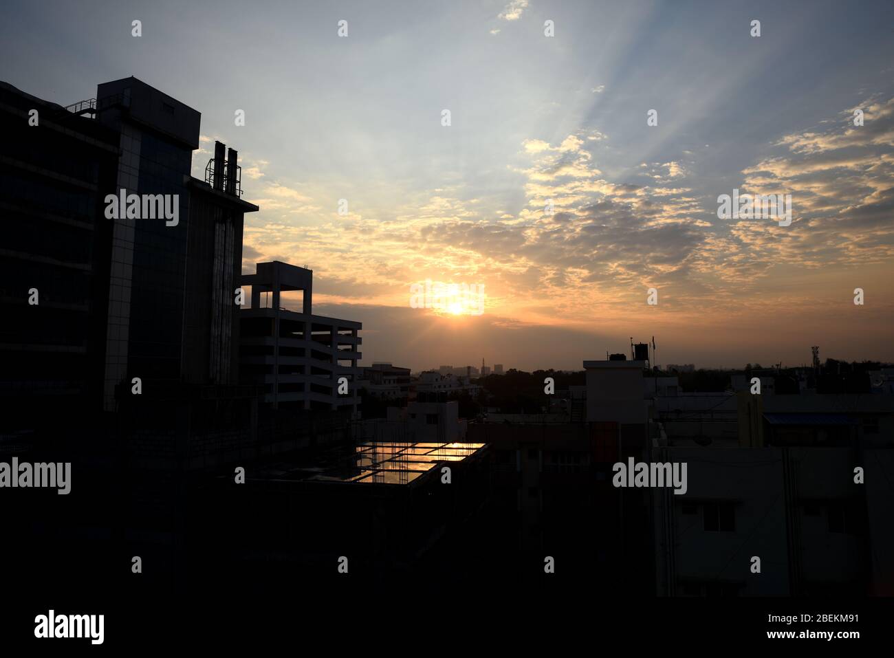 City scape of bengaluru on sky background Stock Photo - Alamy