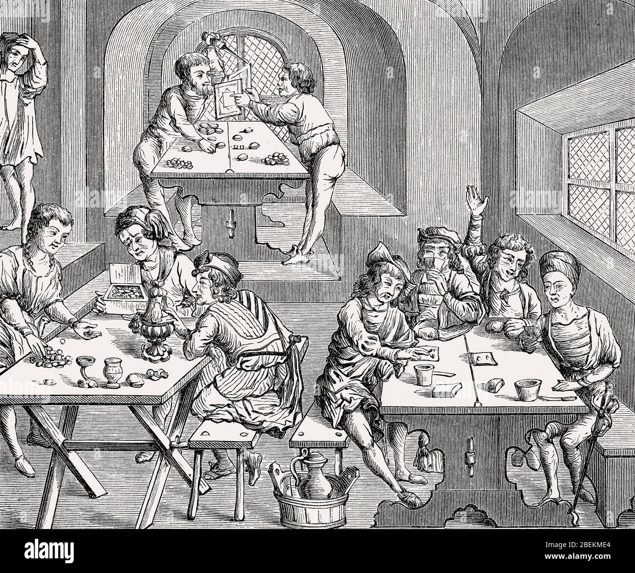 Middle ages feast drawing hi-res stock photography and images - Alamy