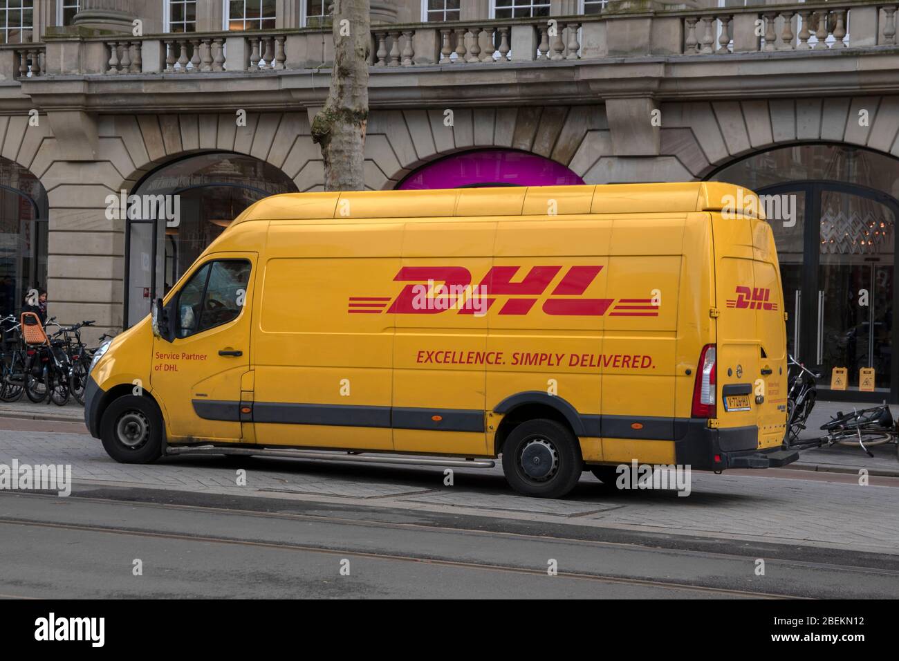 DHL Company Van At Amsterdam The Netherlands 2020 Stock Photo - Alamy