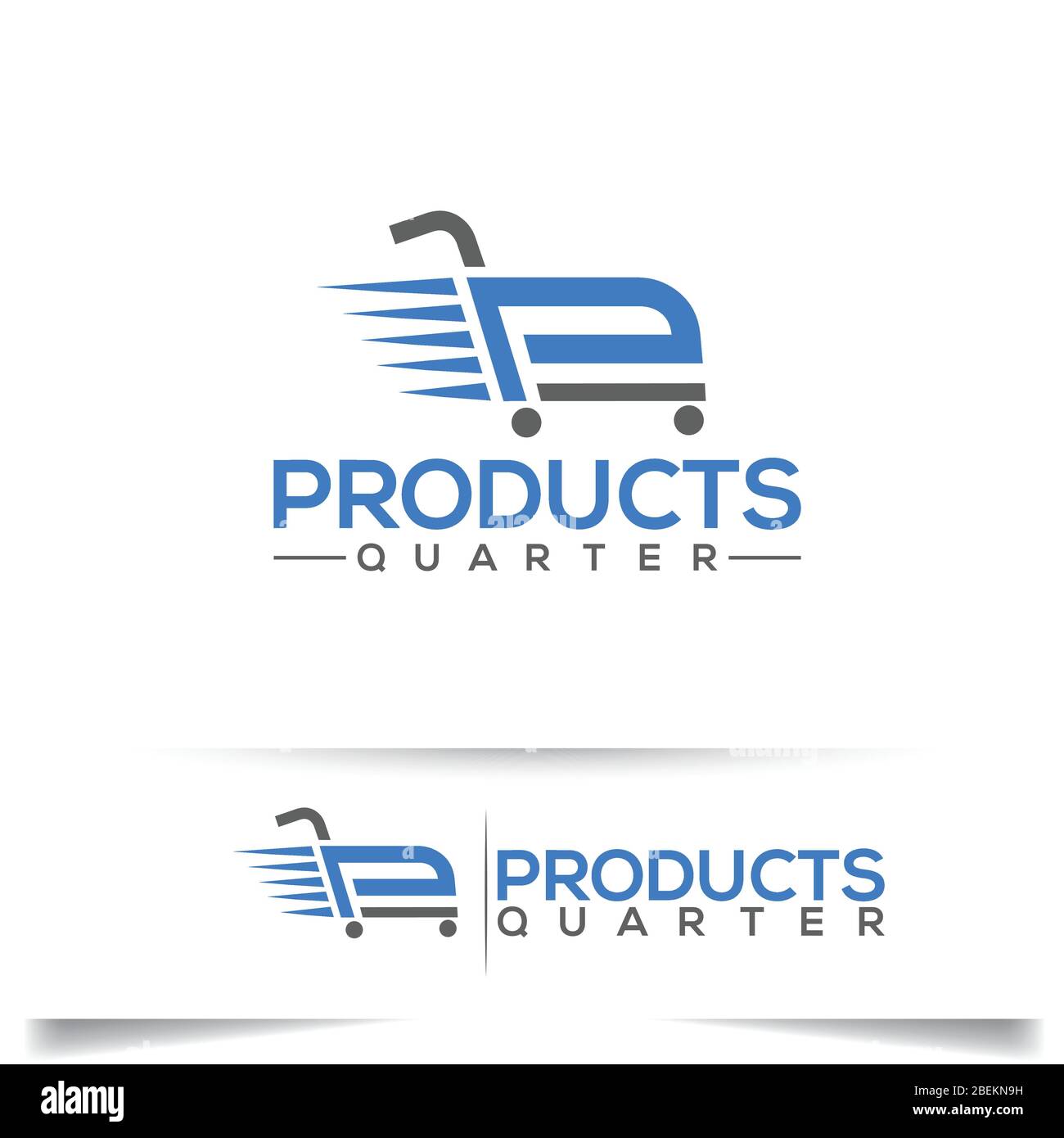 Abstract letter P with bubbles on shopping logo. Abstract shopping logo ...