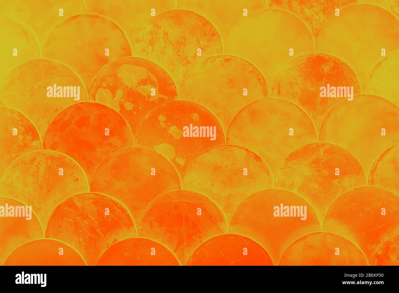 Fish scales japanese pattern. Yellow and orange gradient abstract ...