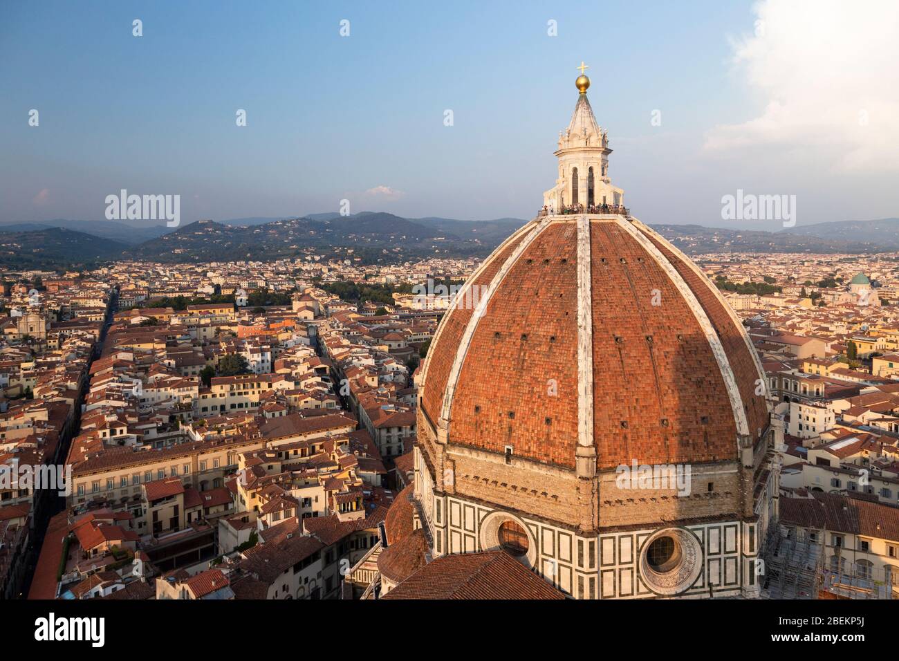 View of the Duomo from Giotto's Bell Tower, Florence, Italy Stock Photo ...