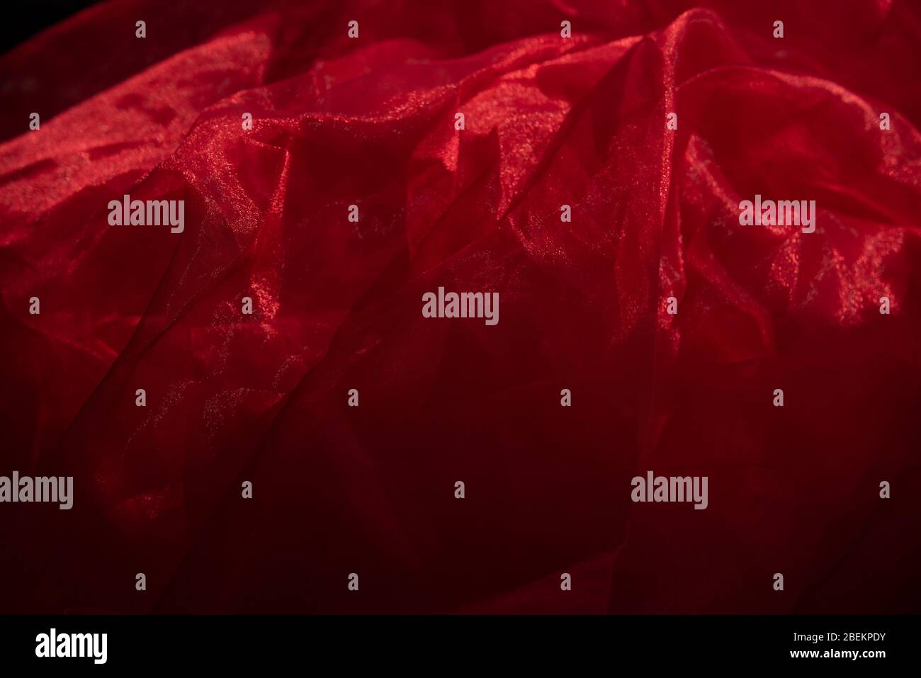 Organza red. Abstract background red chiffon organza. texture ...
