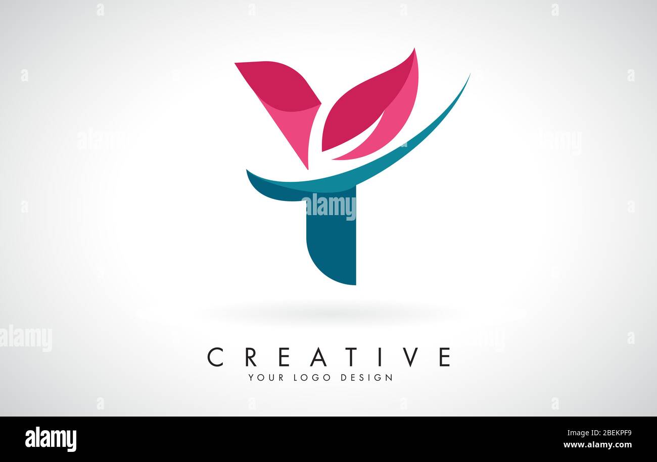 Blue y letter Stock Vector Images - Alamy