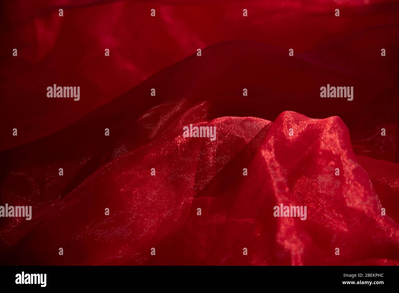 Organza red. Abstract background red chiffon organza. texture ...