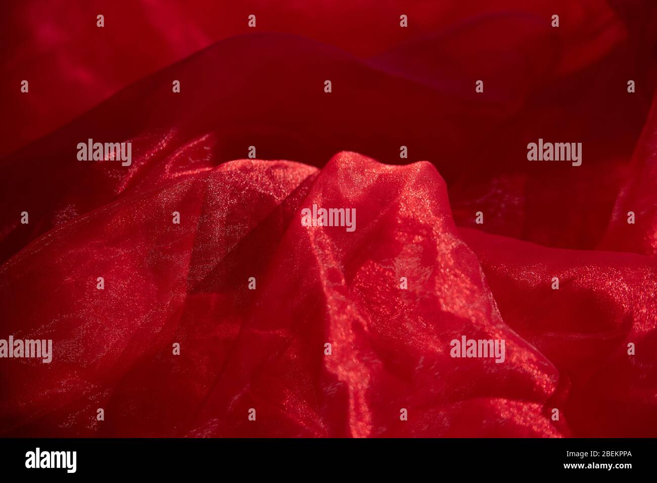 Organza red. Abstract background red chiffon organza. texture ...