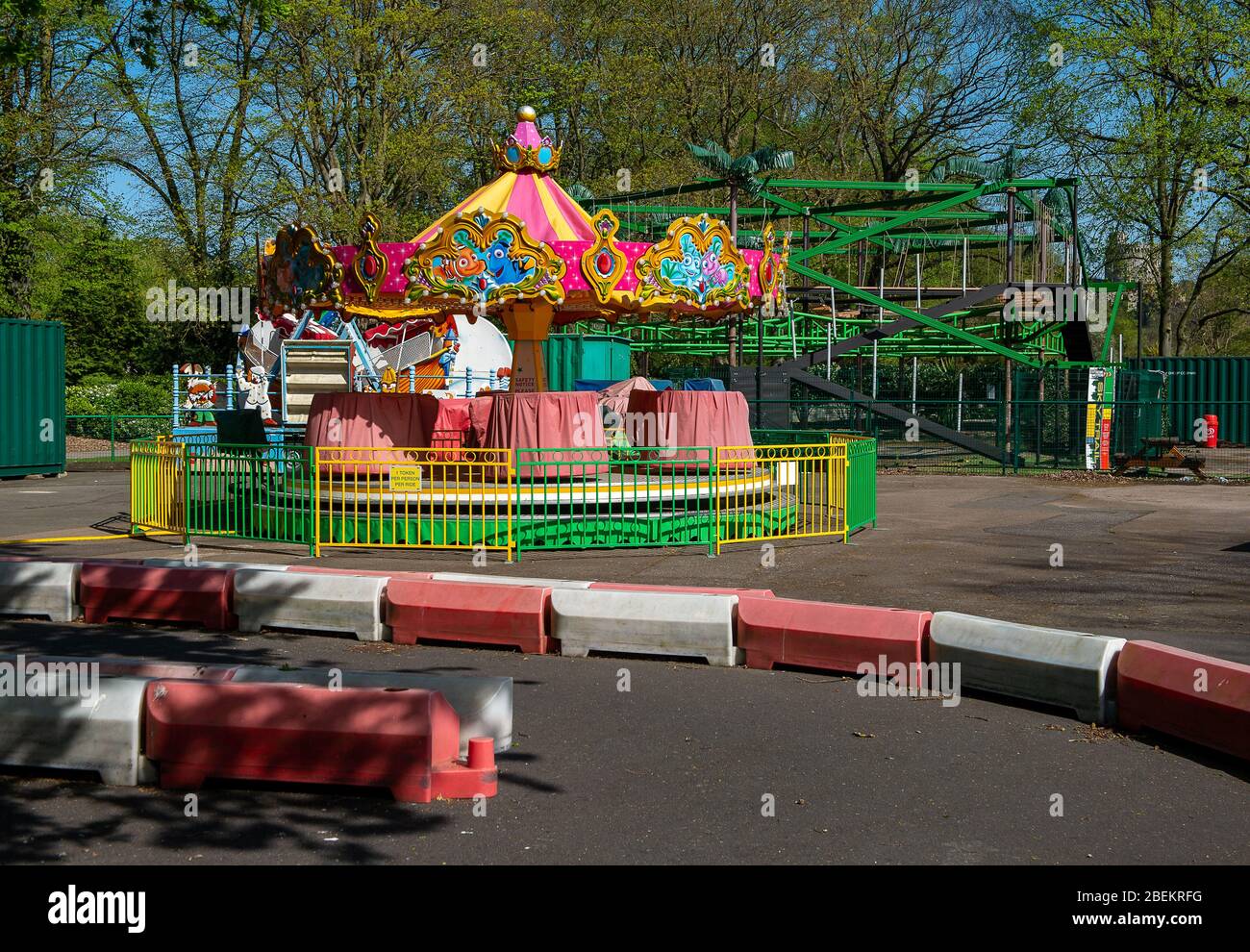 Windsor, UK. 13th Apr, 2020. The children's play area in Alexandra ...