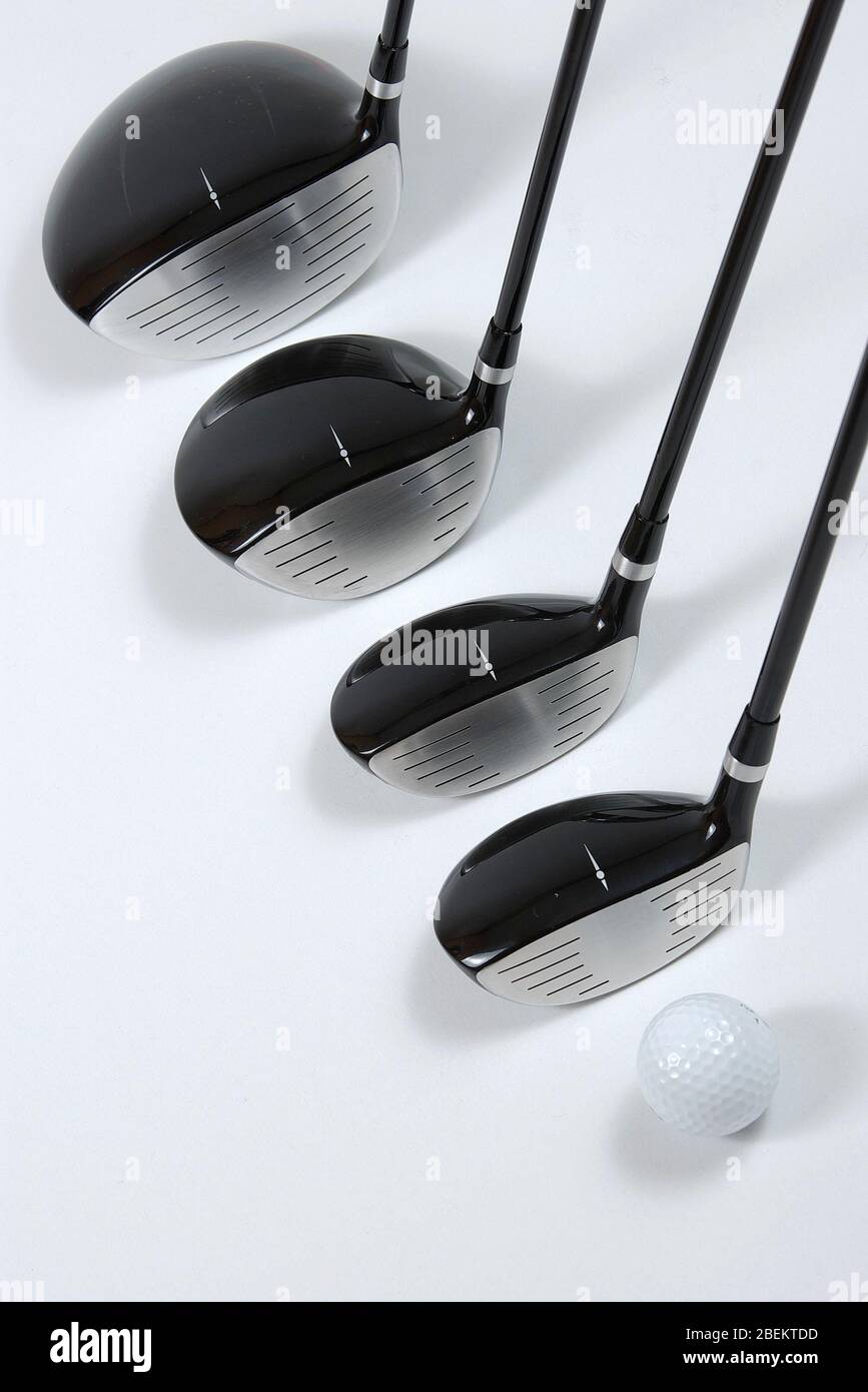 golf club and ball isolated on white Stock Photo - Alamy