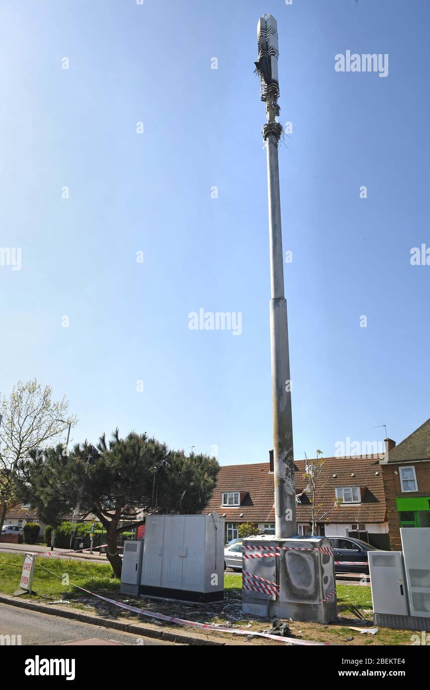 5g mast fire hi-res stock photography and images - Alamy