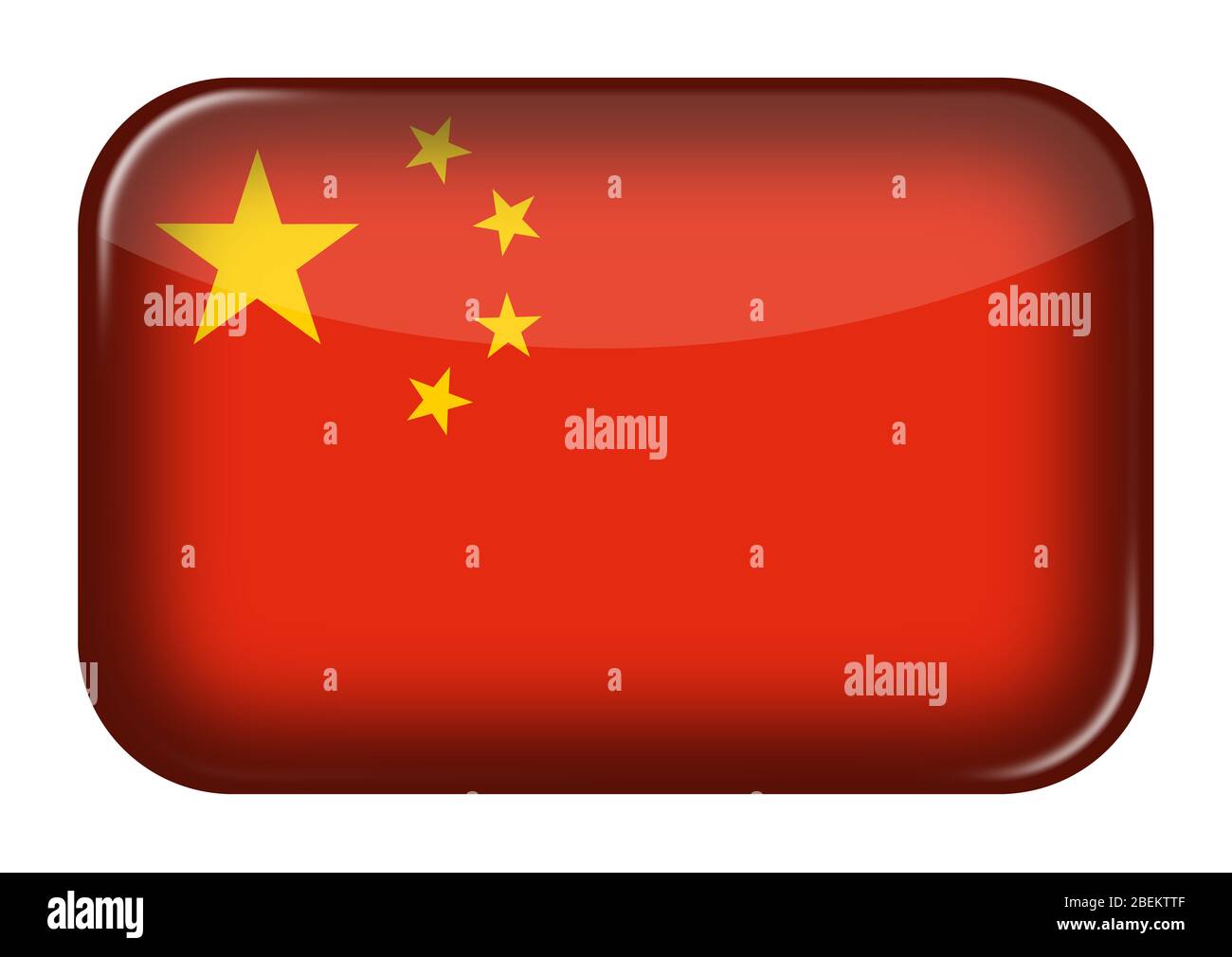 China web icon rectangle button with clipping path Stock Photo - Alamy