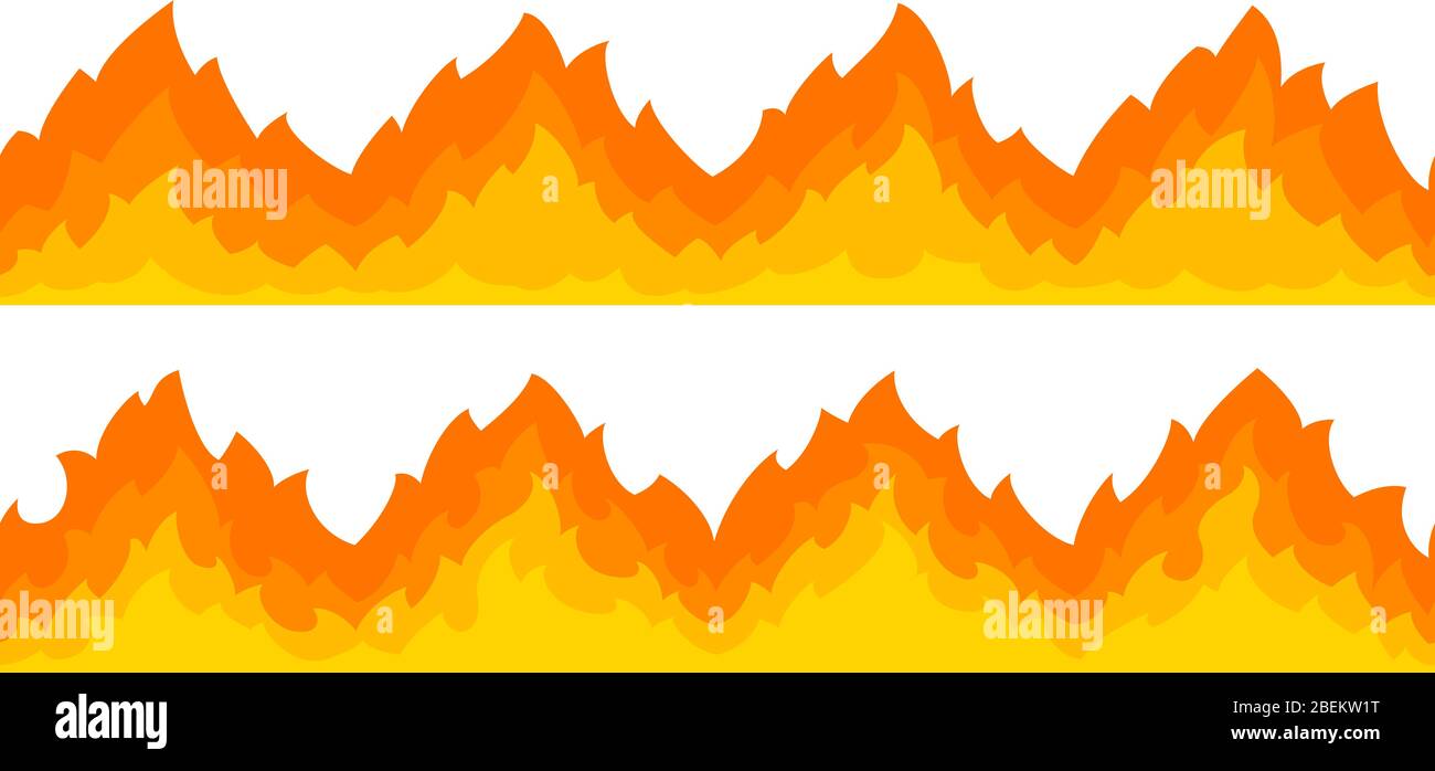 Fire flame frame borders Stock Vector Image & Art - Alamy
