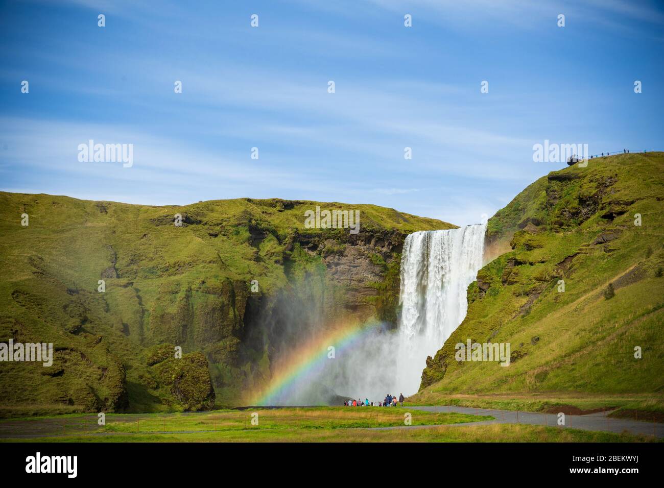 Skogafoss Water fall in southern Iceland Stock Photo - Alamy