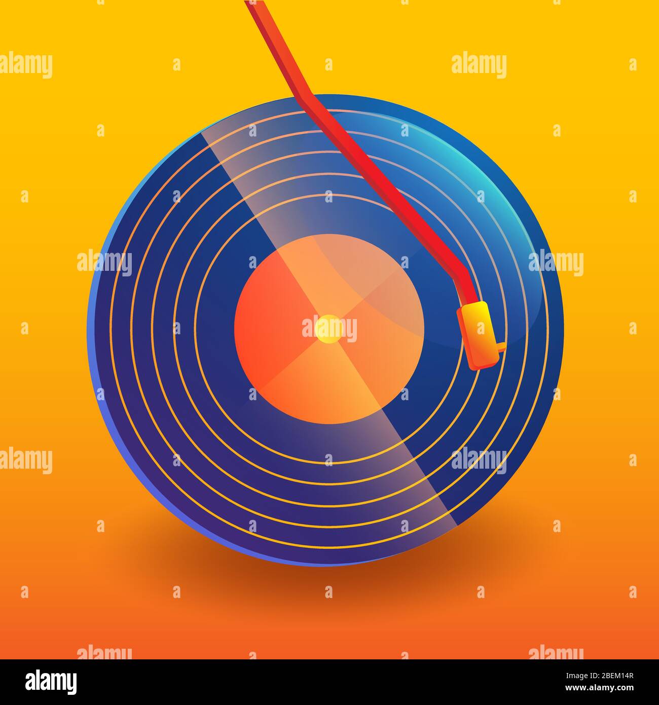 vinyl record music vector abstract with gradient background graphic for ...