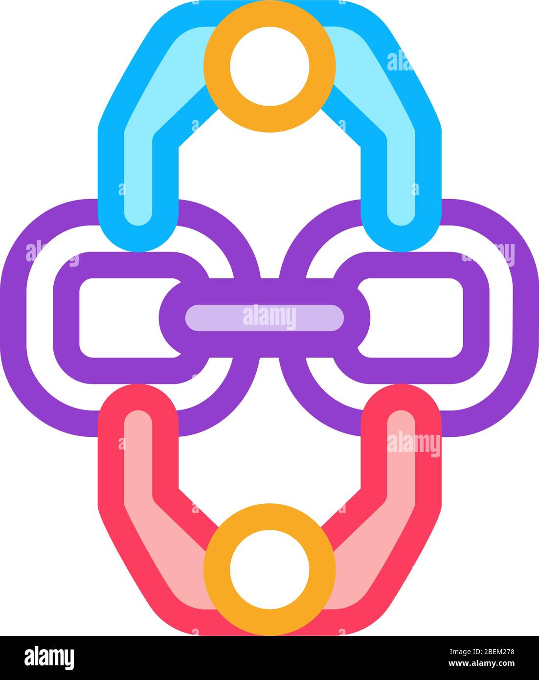 human connection icon vector outline illustration Stock Vector Image ...