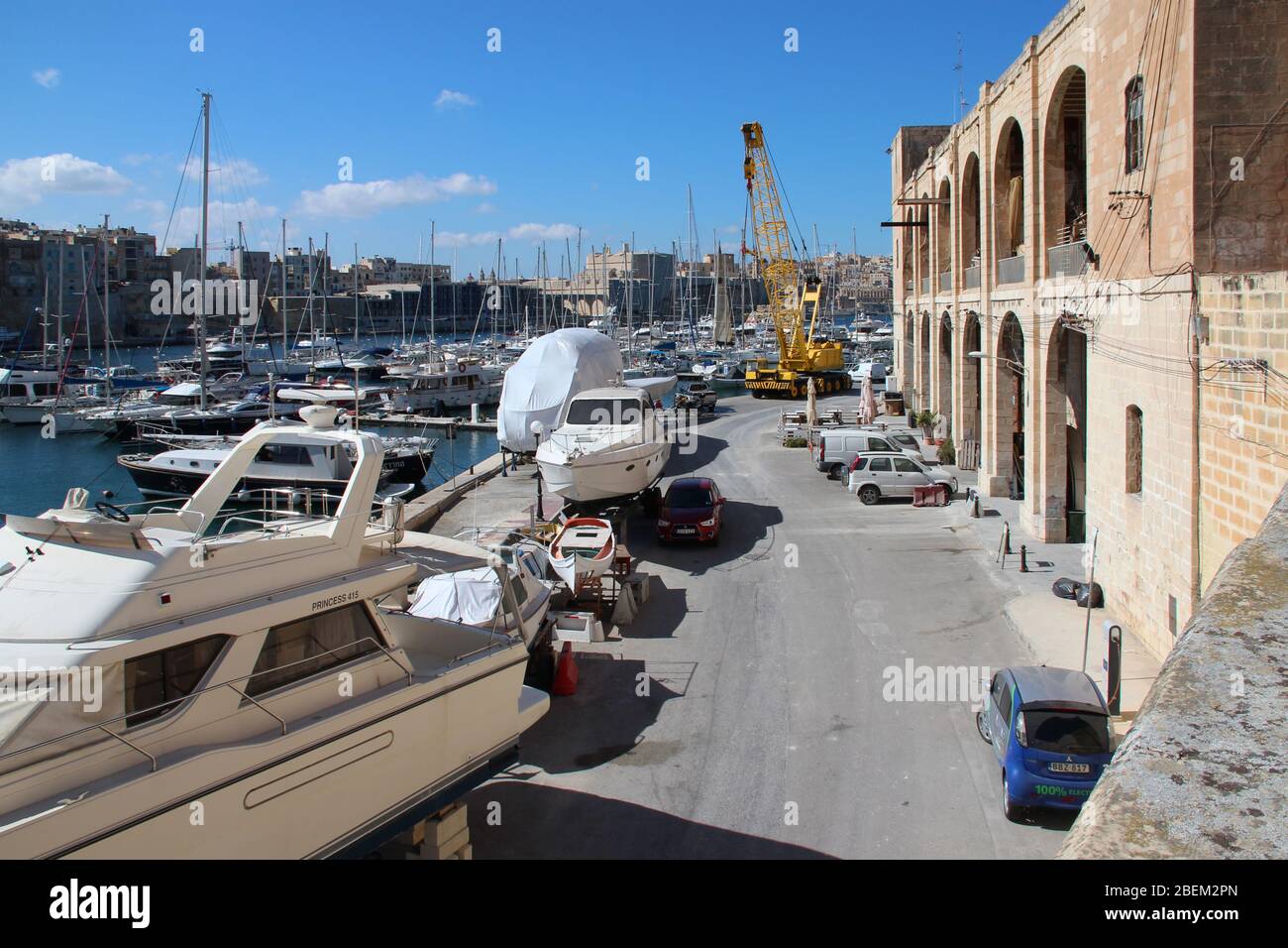 dockyard in kalkara in malta Stock Photo - Alamy