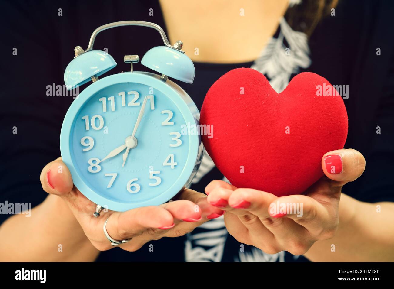 Heart shape clock hi-res stock photography and images - Alamy