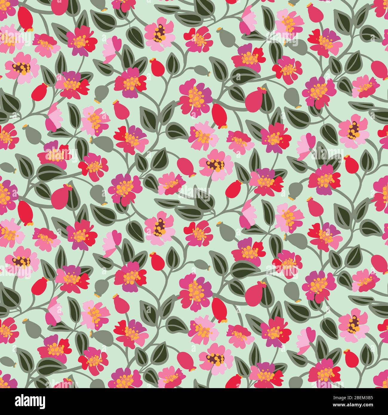 Rosa foliage Stock Vector Images - Alamy