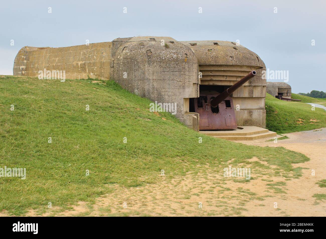 Remains of the german Battery which was captured on June 07 1944 ...