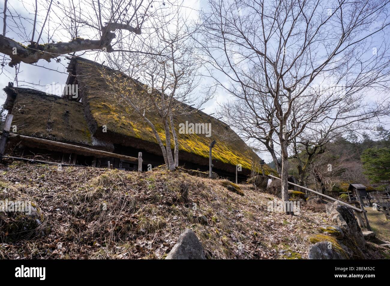Hida Folk Village (Hida no Sato) with traditional HIda region houses ...