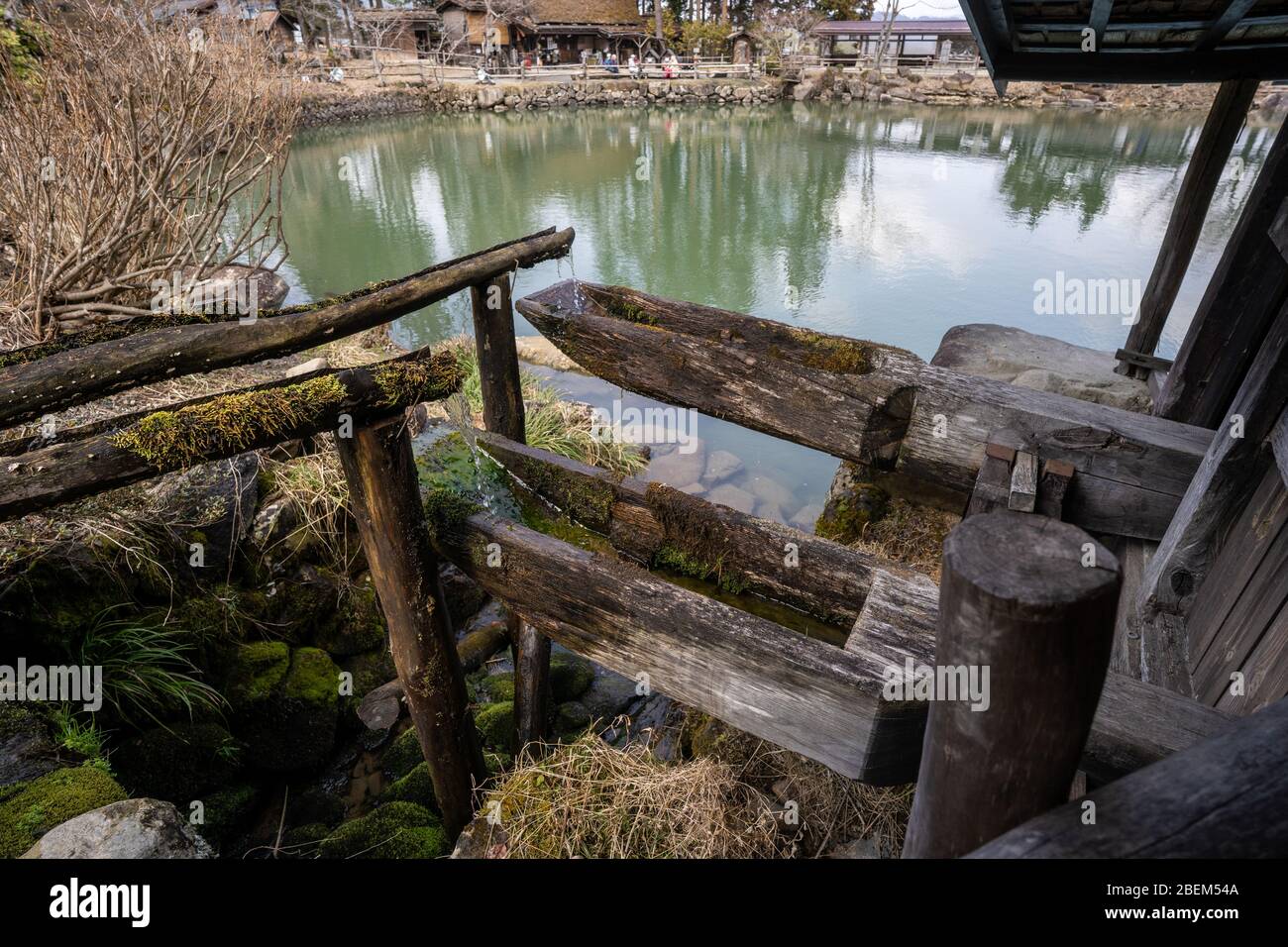 Mill at the Hida Folk Village (Hida no Sato) traditional HIda region ...