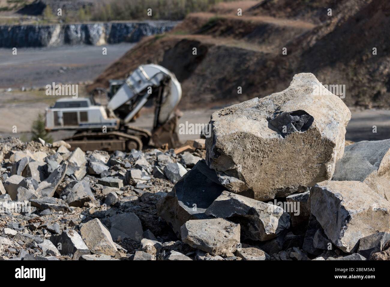 in an big quarry outdoors Stock Photo - Alamy