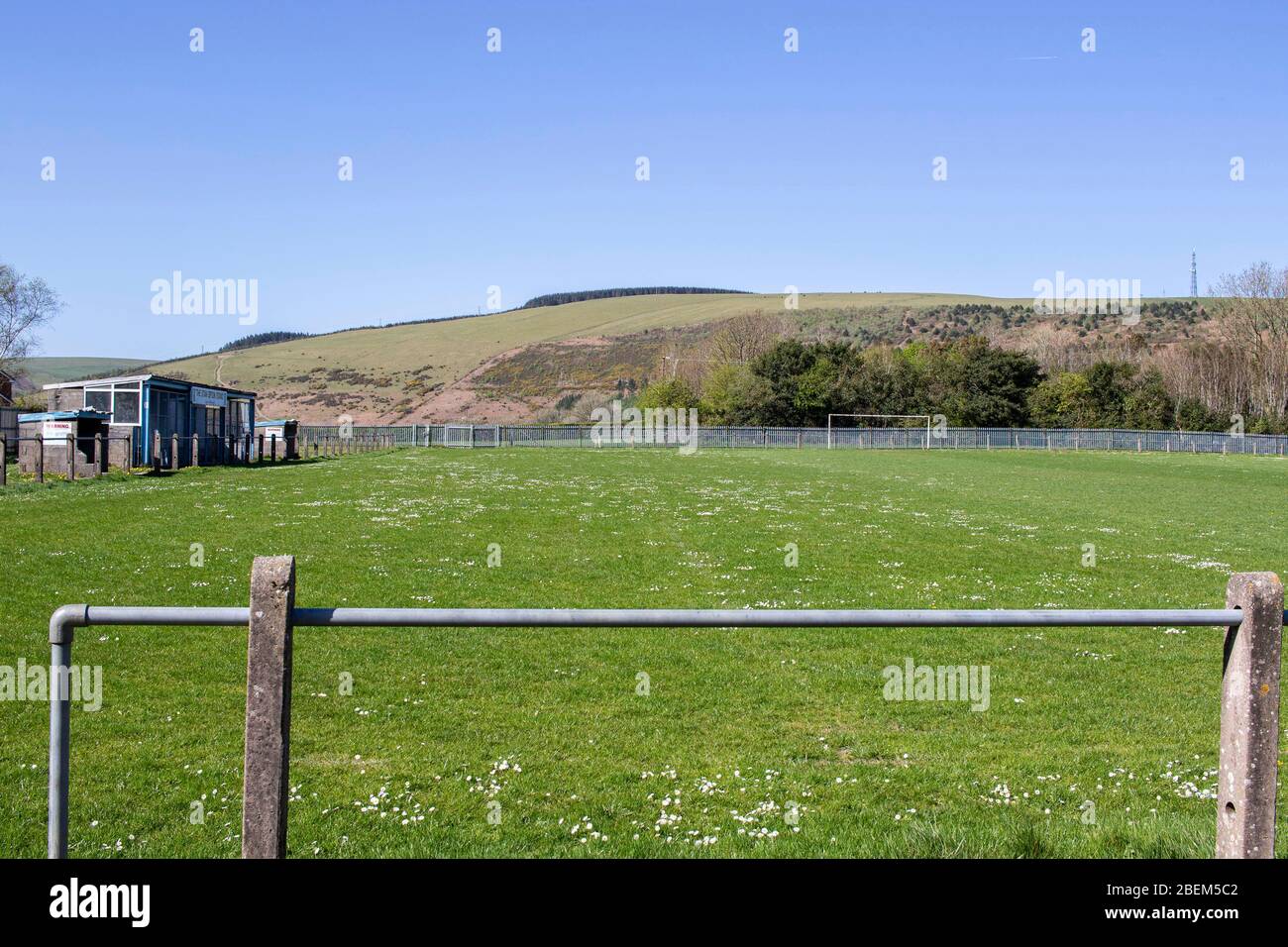 A view of Bettws Football Club in Bridgend during the COVID19 Outbreak ...