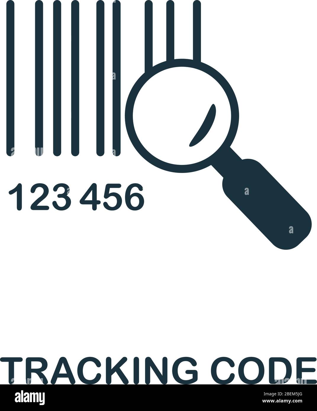 Tracking Code icon. Simple illustration from e-commerce collection ...