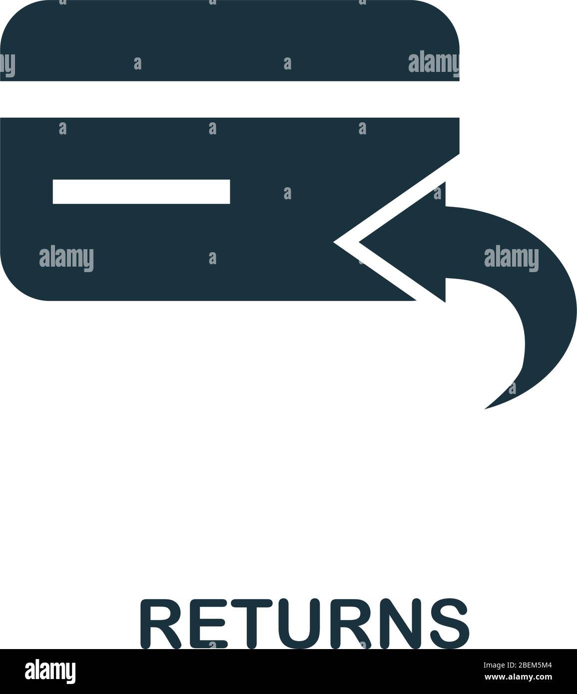 Returns icon. Simple illustration from e-commerce collection. Creative ...