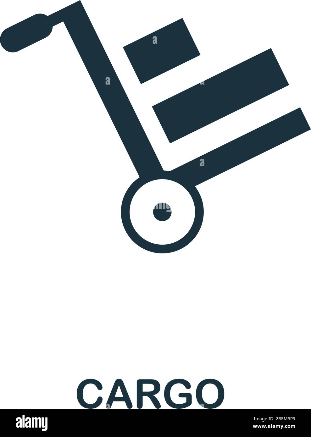 Cargo icon. Simple illustration from e-commerce collection. Creative ...