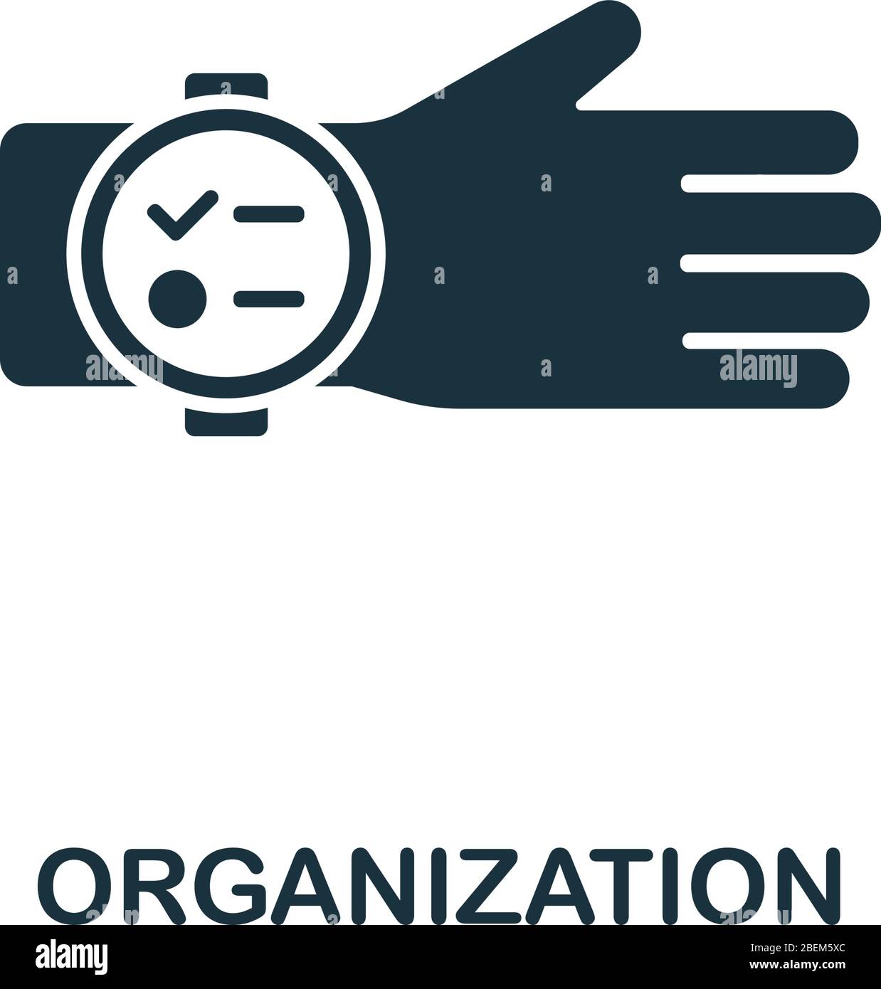 Organization icon from personal productivity collection. Simple line ...