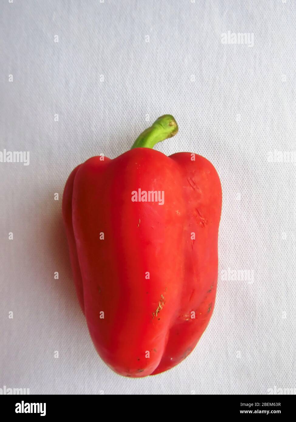 One Red Bell Pepper Stock Photo - Alamy