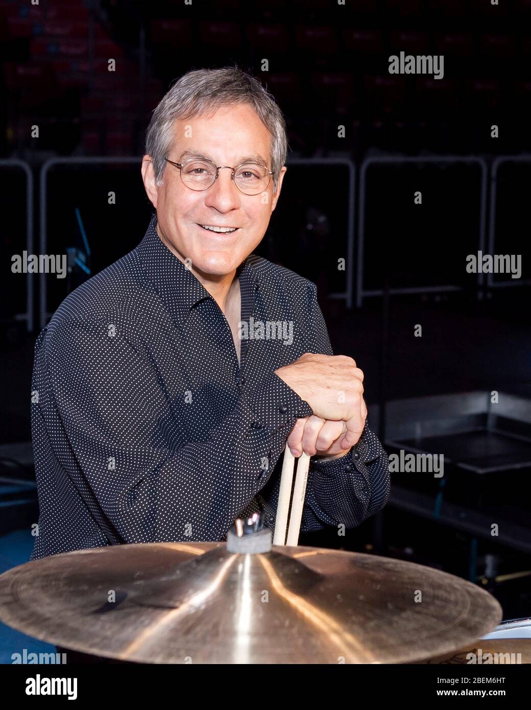 Drummer Max Weinberg warms up before a show with Bruce Springsteen in ...